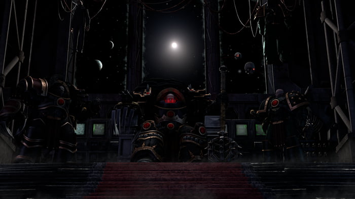 The throne of Horus Lupercal, Warmaster of Chaos, on his corrupted ...