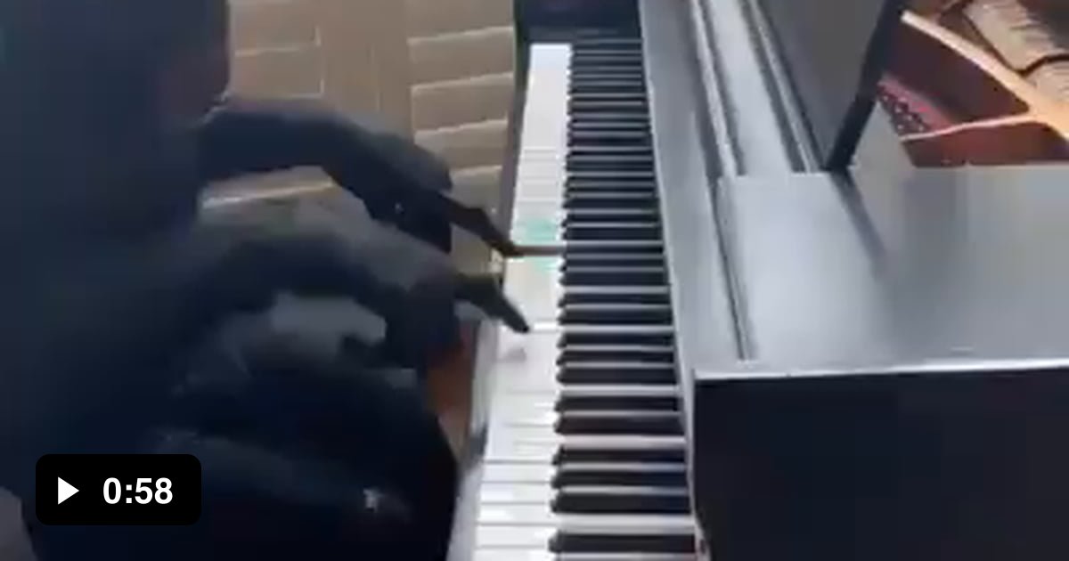 Chimpanzee Playing Piano - 9GAG