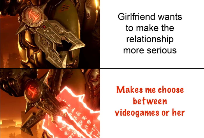 Love is temporary but DOOM is Eternal. - 9GAG