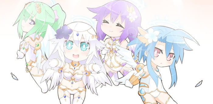 Have some Angel CPUs (upcoming Cyberdimension Neptunia) - 9GAG