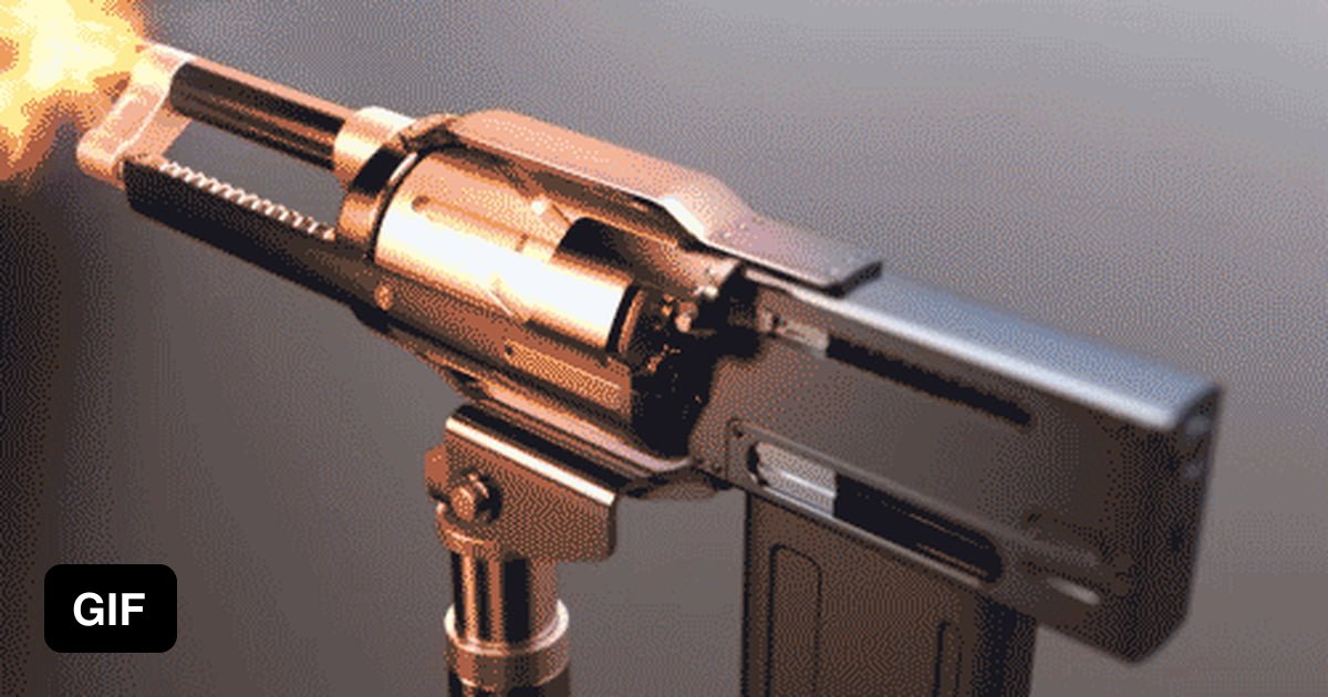Barrel Cam, Gas actuated revolving autocannon? - 9GAG
