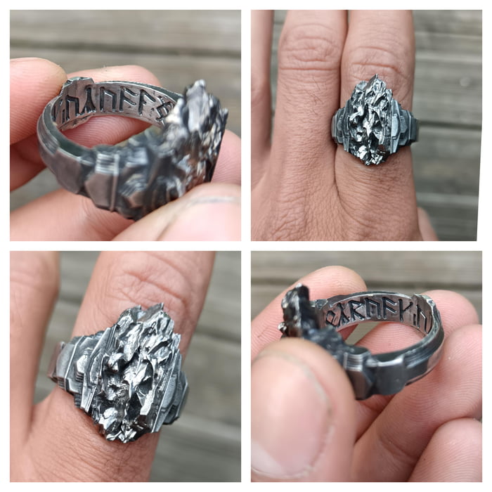 Handmade Mithril and Moria inspired ring for the Uzbad Khazaddûmu - 9GAG