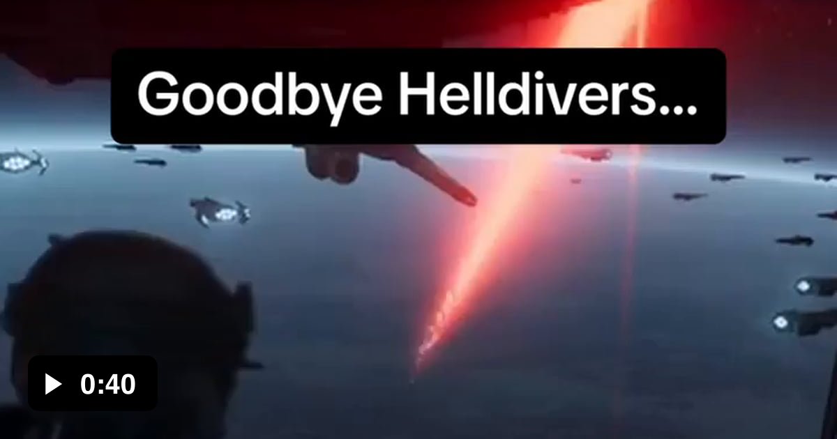 Words or one or our fellow Helldivers O7 - 9GAG