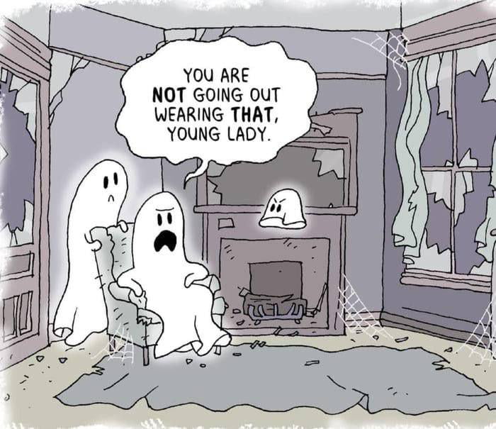 What Ghosts wear? 🤔 - 9GAG