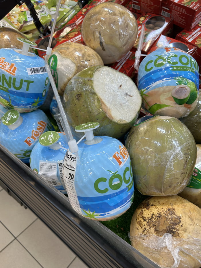 It preserves the coconut better, i guess - 9GAG