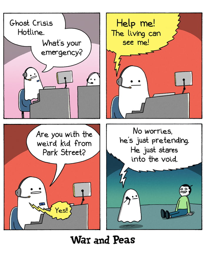 Ghost Crisis Hotline - 9GAG