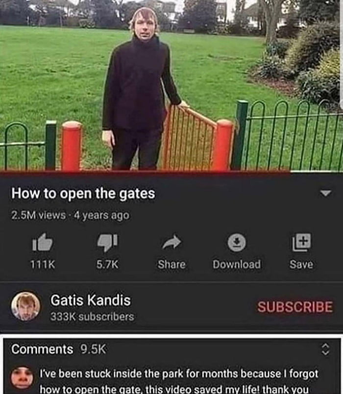 Do you know how to open Gate? - 9GAG