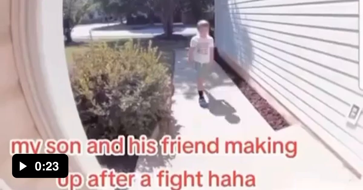 Making up with his best friend after a fight. - 9GAG