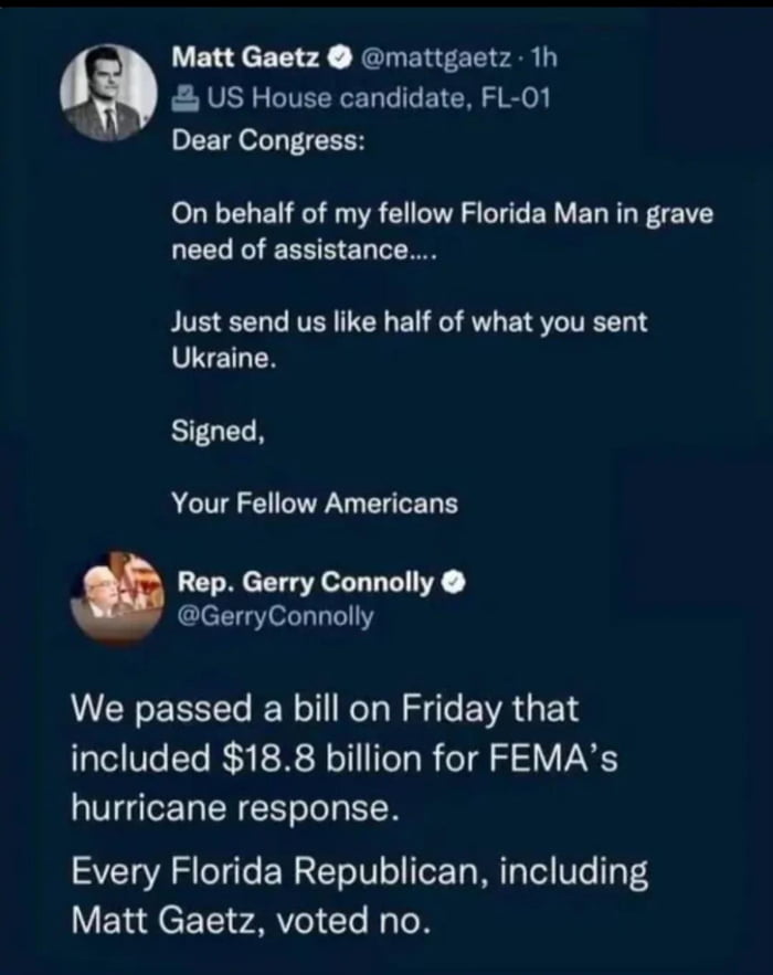 "Over 18? That's a no from me" -Matt Gaetz - 9GAG