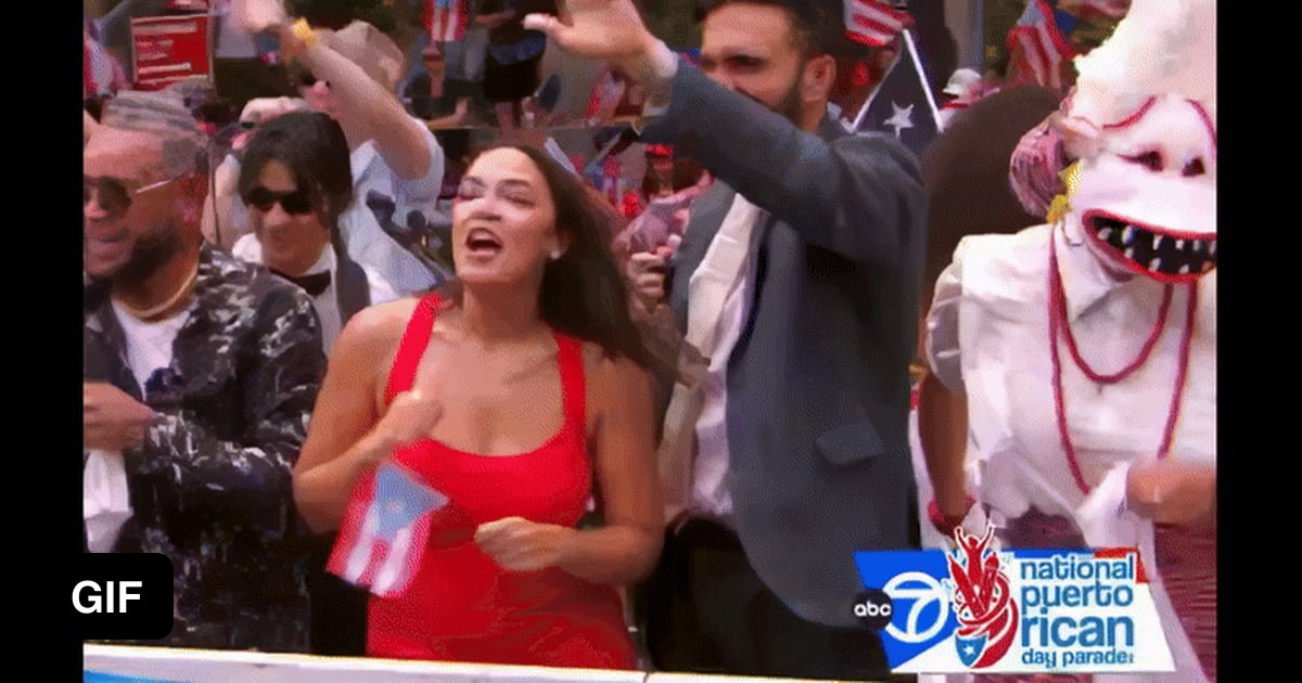 AOC spreading her joy - 9GAG
