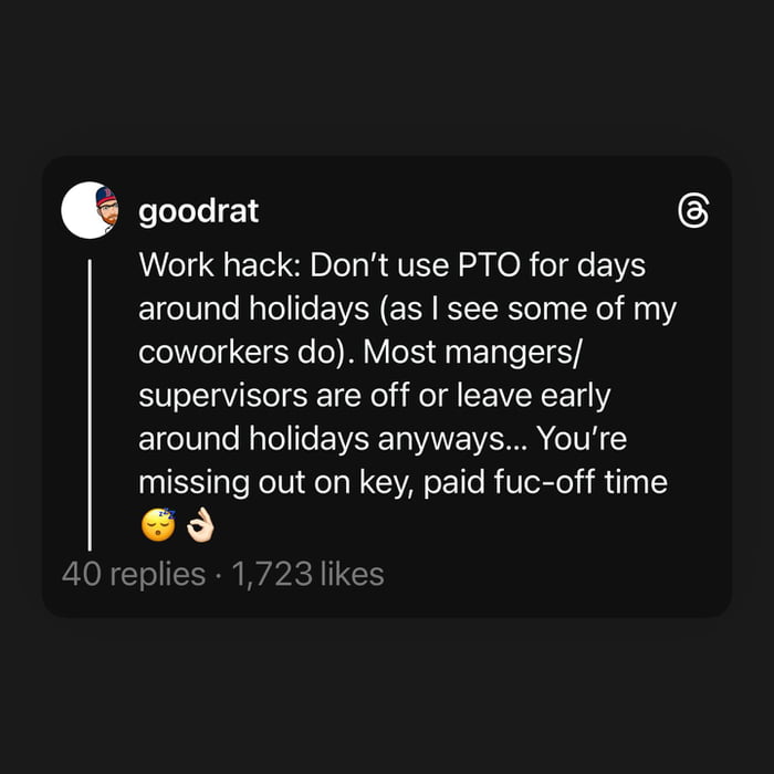 Work smart, not hard. Especially around the holidays. - 9GAG