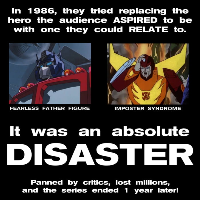 Kids need heroes. Not flawed self-inserts. - 9GAG