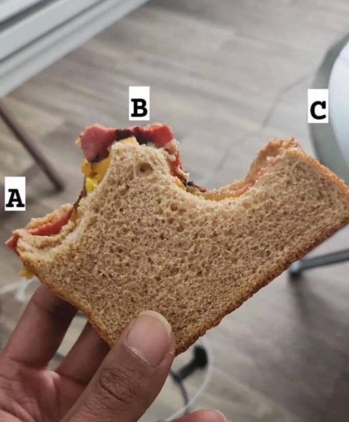 Which one would be your next bite? Mine would be B. - 9GAG