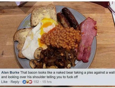 Bacon that looks like a bear - 9GAG