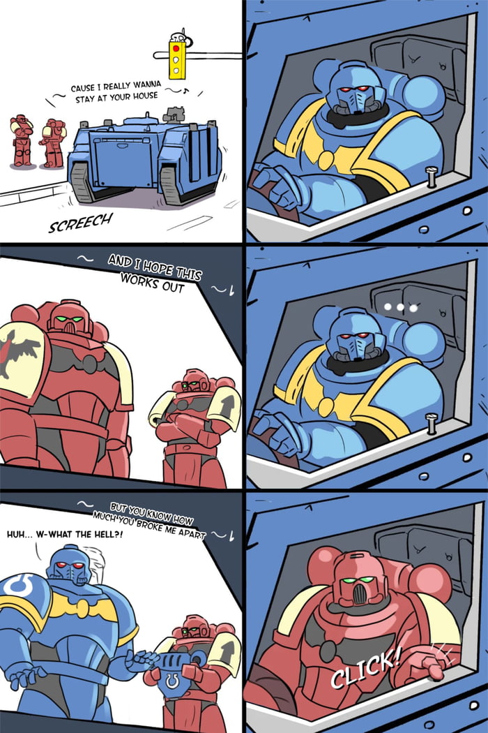 Grab the accurate version, my fellow Blood Ravens! - 9GAG