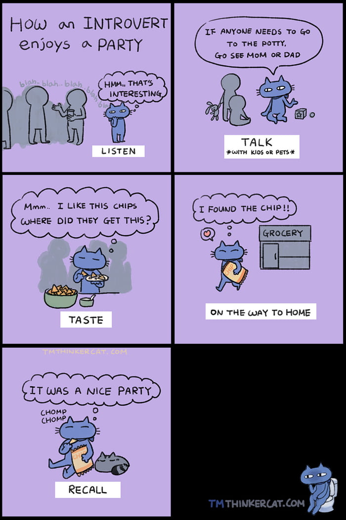 Introvert in a party (OC) - 9GAG