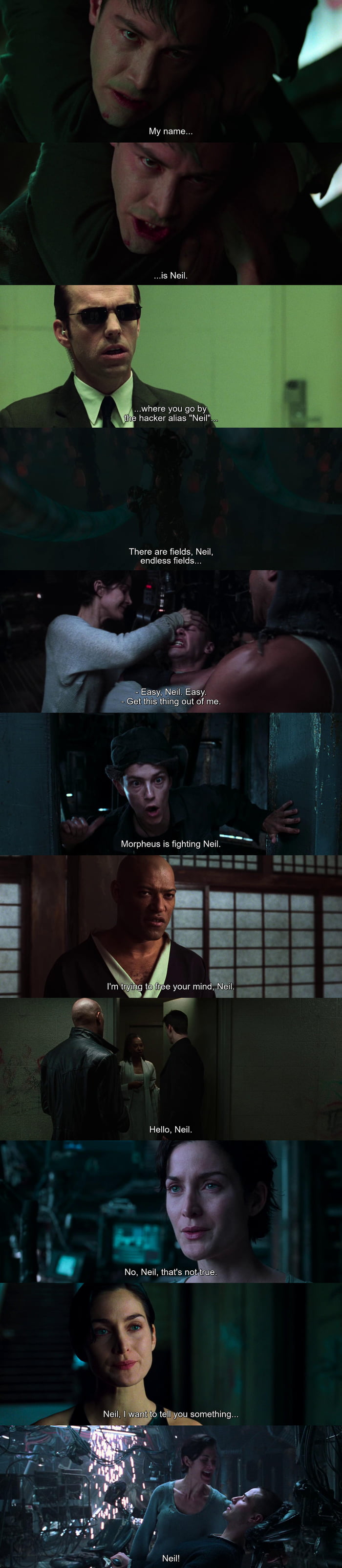 Changing The Matrix subtitles from 'Neo' to 'Neil'. 2025 is off to a good start! - 9GAG