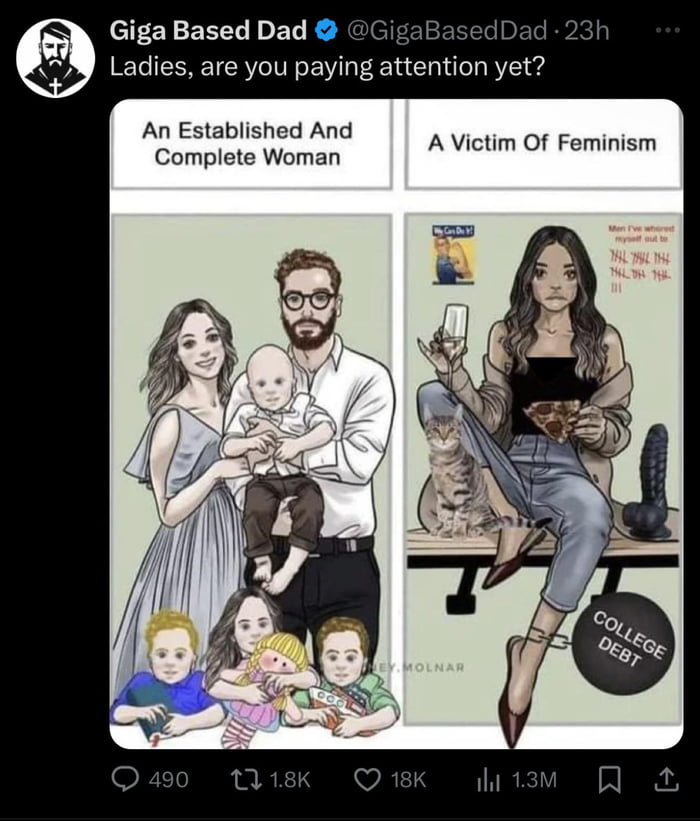 What is a “established and complete woman”? - 9GAG