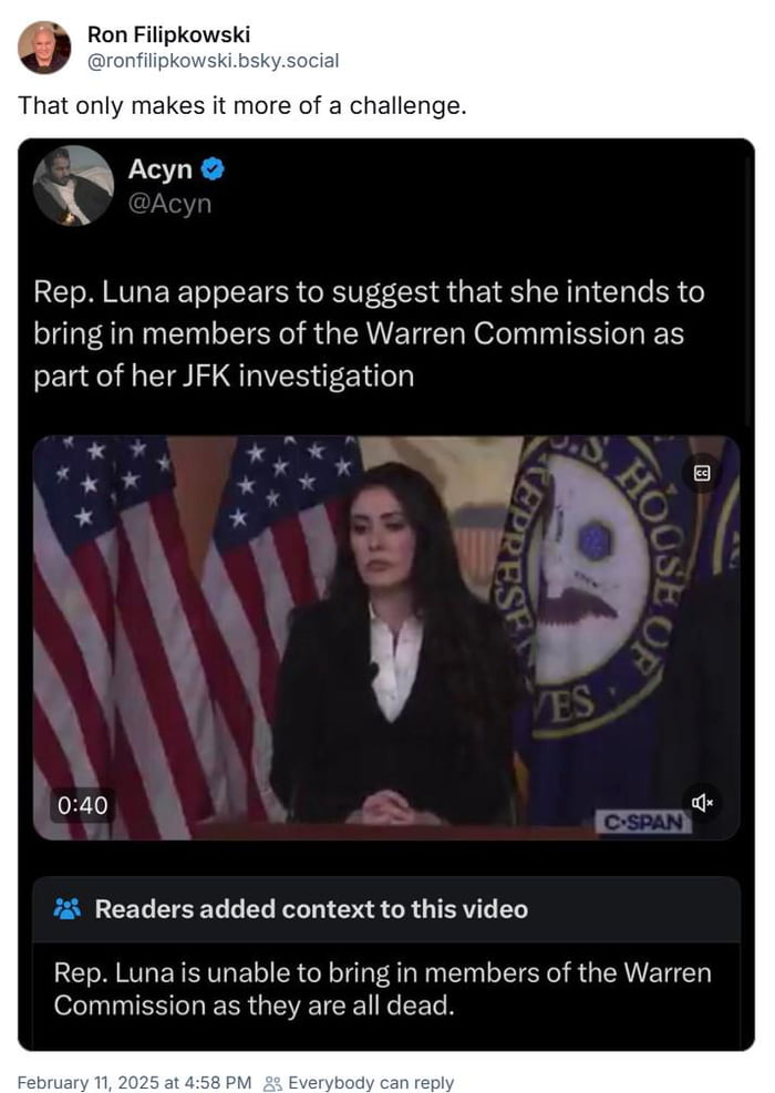 Well don't just stand there...someone get Rep. Anna Paulina Luna a ...