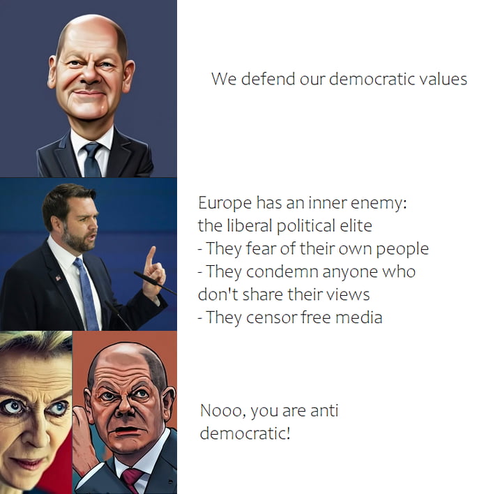 "We defend democracy" unga-bunga... sure...sure - 9GAG