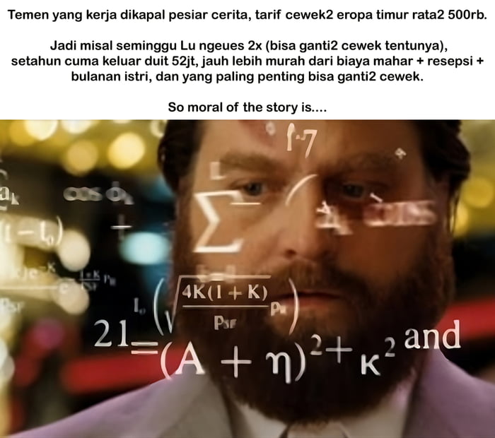 Yang pasti gakada drama gandulan tambang gara2 gak mampu bayar mahar. - 9GAG