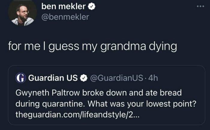 Aw, poor thing, had to survive on bread during the lockdown - 9GAG