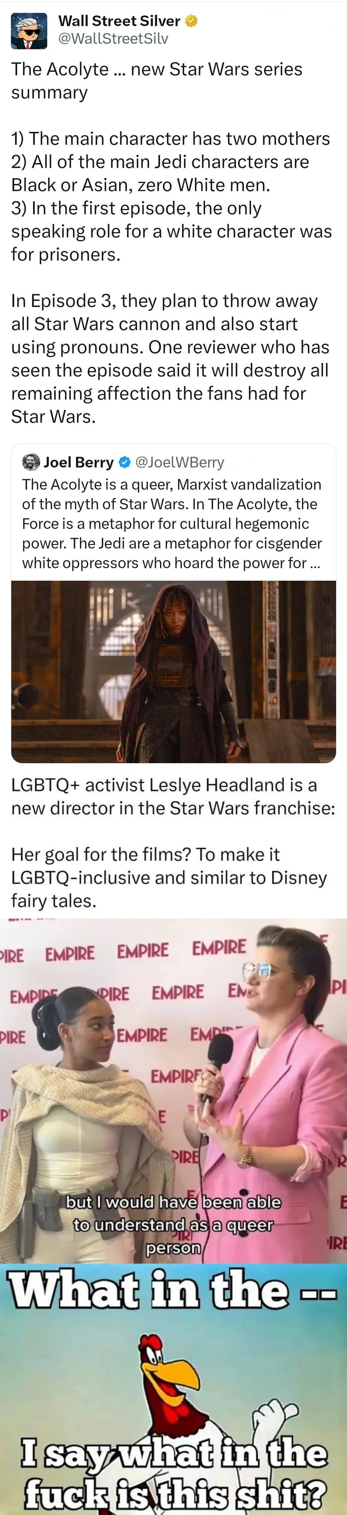 If this is true Disney has butchered the franchise. Well, they kinda already did. Vote with your ...