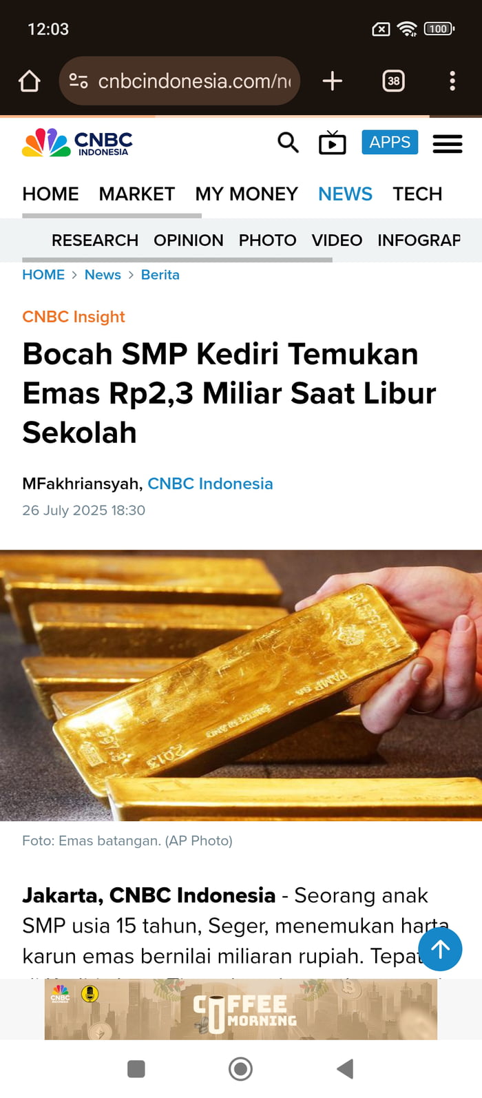 Ayo anak-anak, Coba ceritakan apa kegiatanmu saat libur sekolah? Nemu emas 2 Milyar bu! - 9GAG