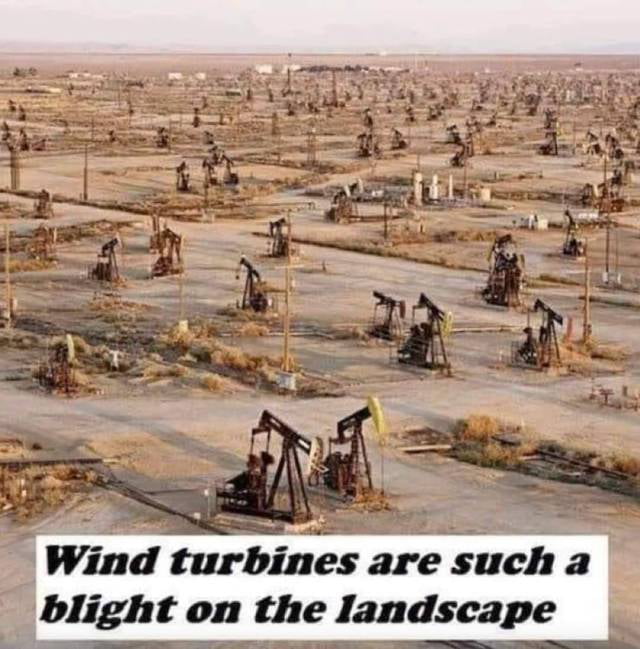 Wind Turbines spoil the environment - 9GAG