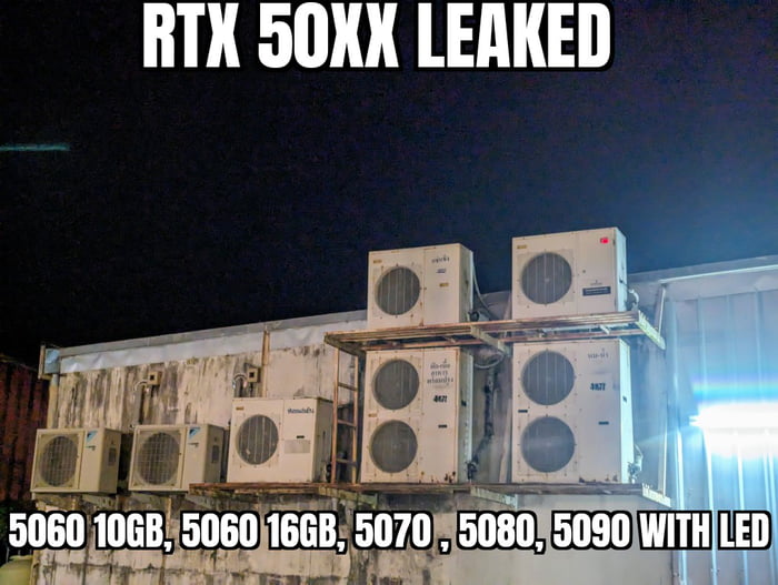 RTX 5000er series leaked in Thailand - 9GAG