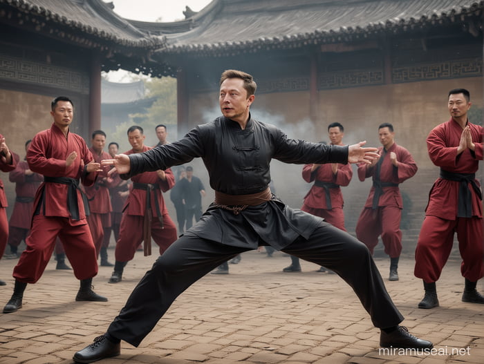 Elon Musk does Kung Fu - 9GAG