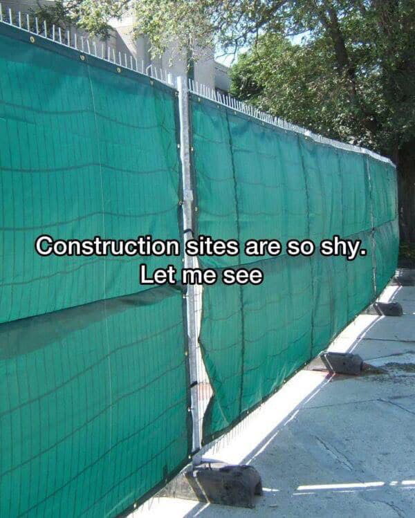 The mystery of the construction site. - 9GAG