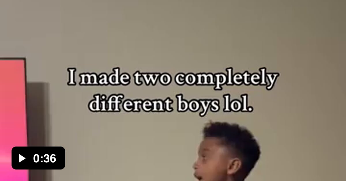 A tale of two sons, perfectly different - 9GAG