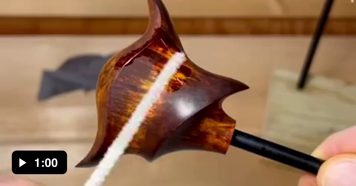 A Touch of Oil Transforms This Handmade Pipe into a Stunning ...