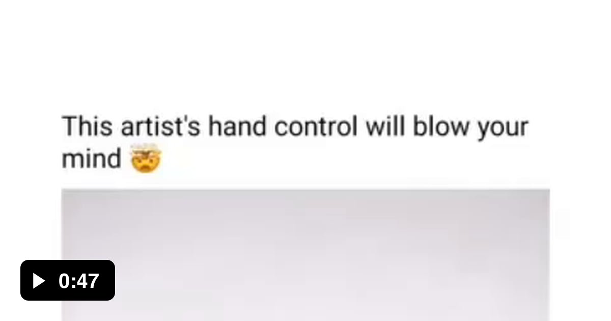 The hand control is insane - 9GAG