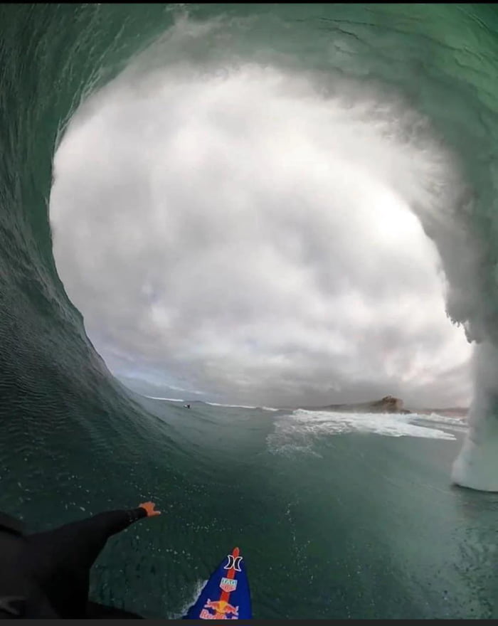 Of a barreling wave - 9GAG