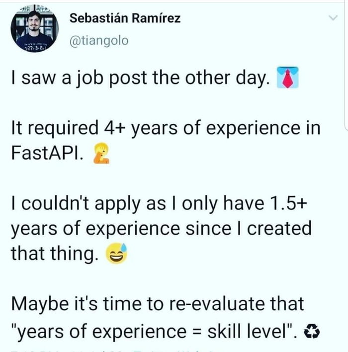 Years of experience != skill level - 9GAG