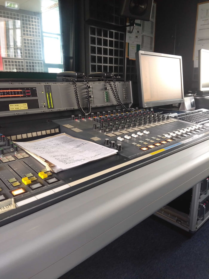 The job thing. Audio engineer on a radio station - 9GAG