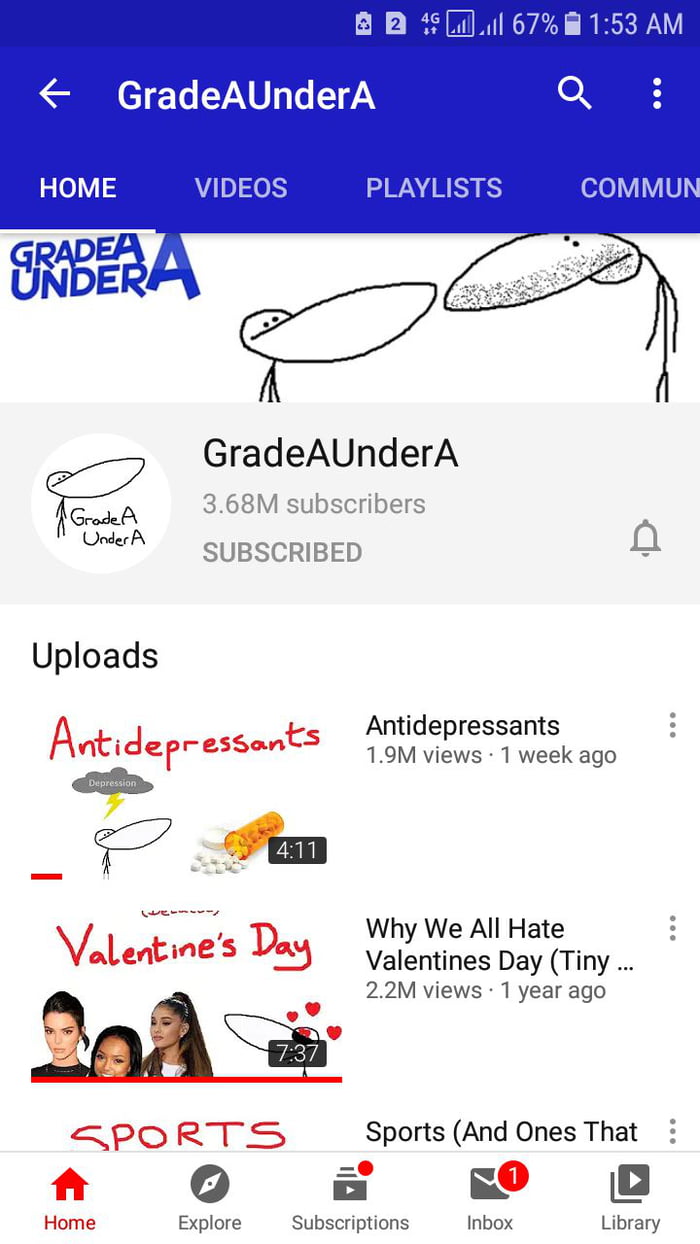 GradeAunderA is back!!! He has great vids for this quarantine time ...