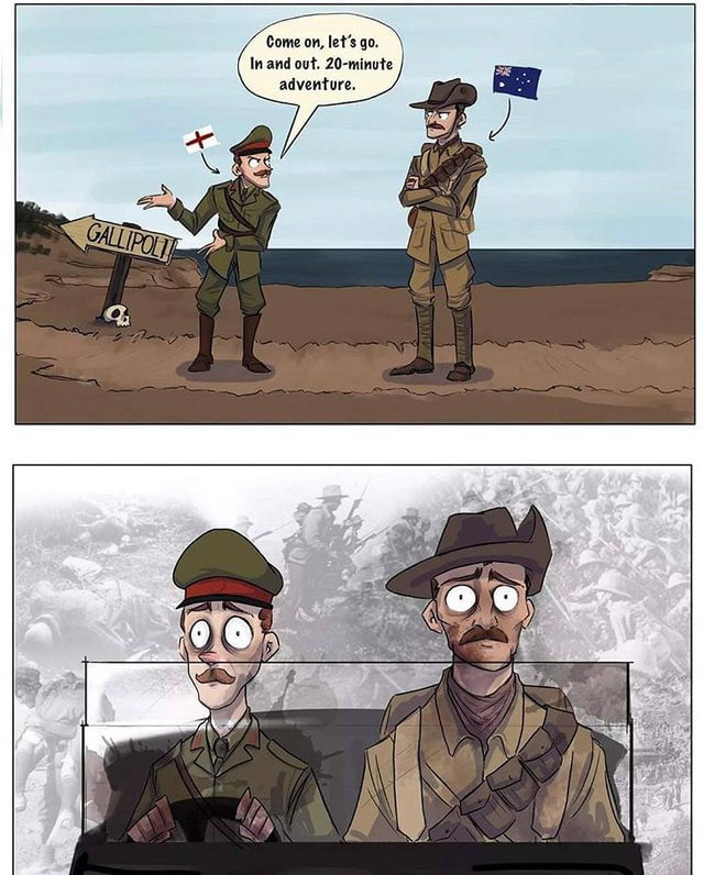 A brief history of the Gallipoli Campaign. - 9GAG