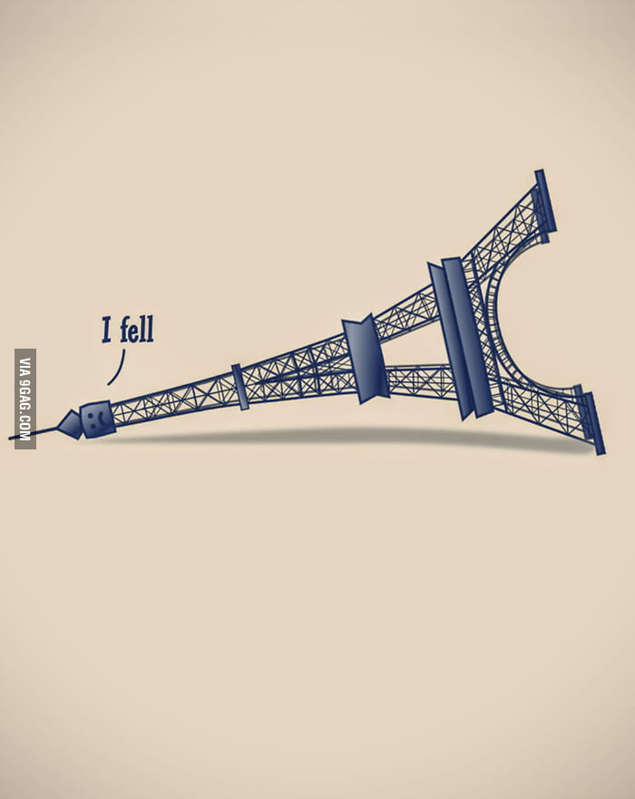 I fell tower - 9GAG