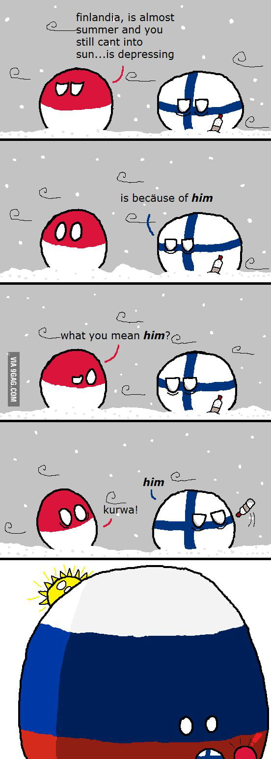 Finlandball 5# reason why there is so cold in finland - 9GAG