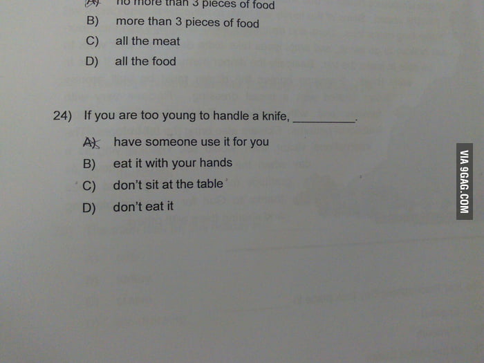 Wtf... an english test from Costa Rica - 9GAG
