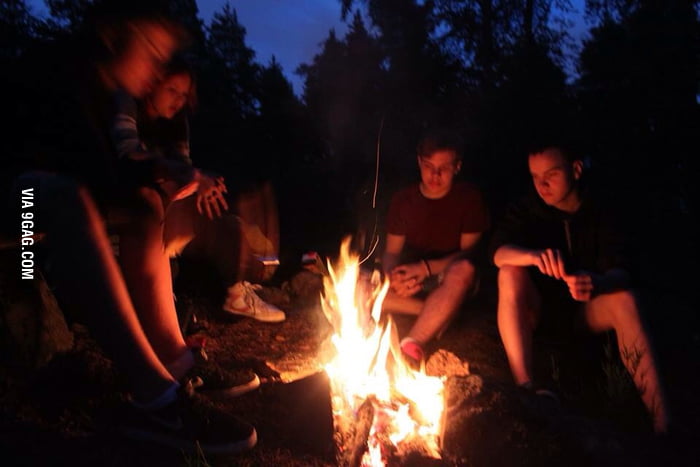 Made a campfire with some friends and went swimming in a lake :3 So how was your weekend 9gag ...