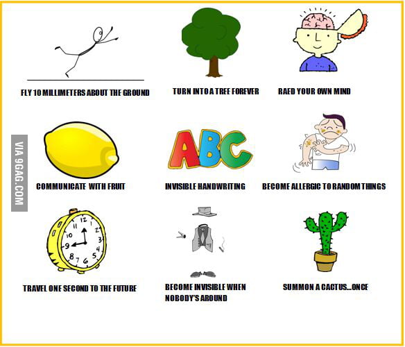 Top useless superpowers - 9GAG
