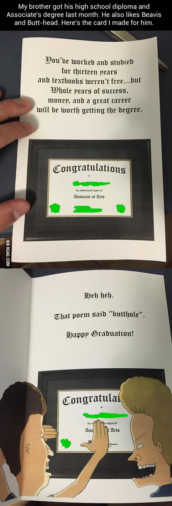 Congratulation! For the degree of... - 9GAG