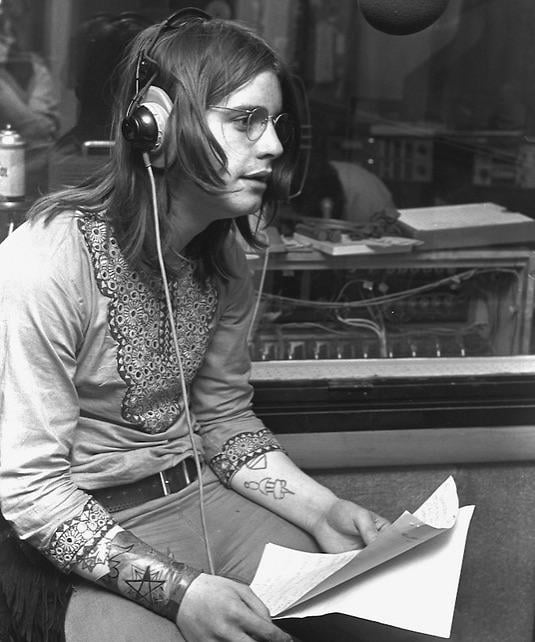 Ozzy Osbourne in recording studio. January, 1970 - 9GAG