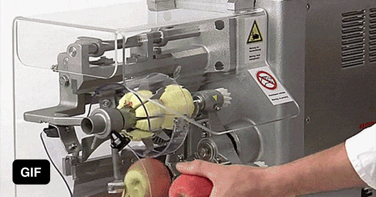 Slicing and peeling apple machine - 9GAG