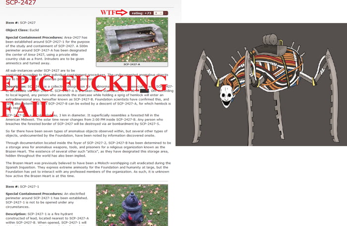 SCP-2427 looks cool, what does his profile say about it....WTF is ...