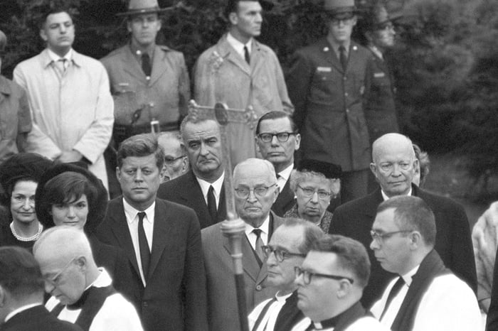 Former US presidents Harry Truman and Dwight D. Eisenhower join current ...
